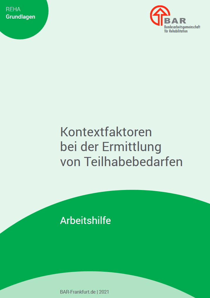 BAR e.V.: Arbeitshilfe Kontextfaktoren bei der Ermittlung von ...
